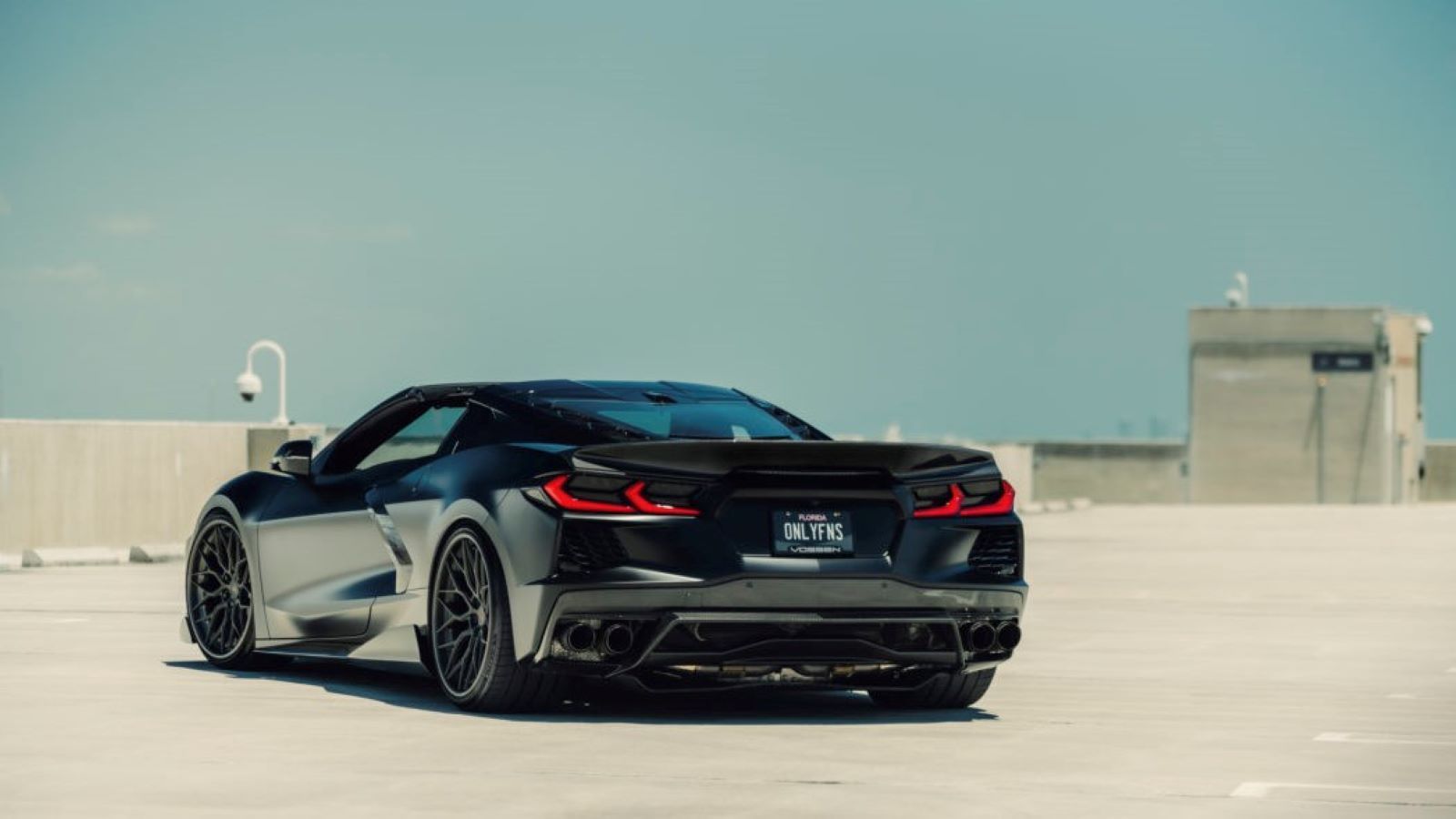 Custom C8 Goes Dark With Sweet Satin Black Finish | Corvetteforum