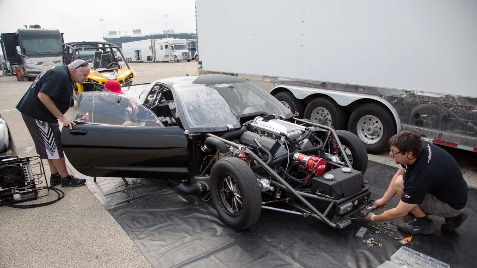 Drag Racer Keith Berry and the Berry Motorsports Corvette (photos ...