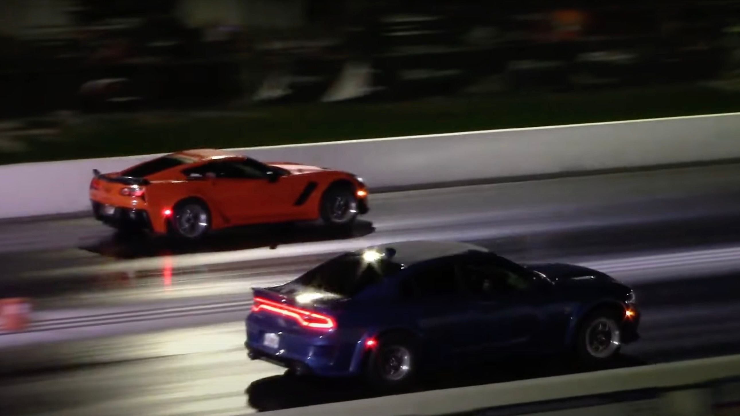 Watch This Modified C7 Z06 Take On a Hellcat In Thrilling Race ...