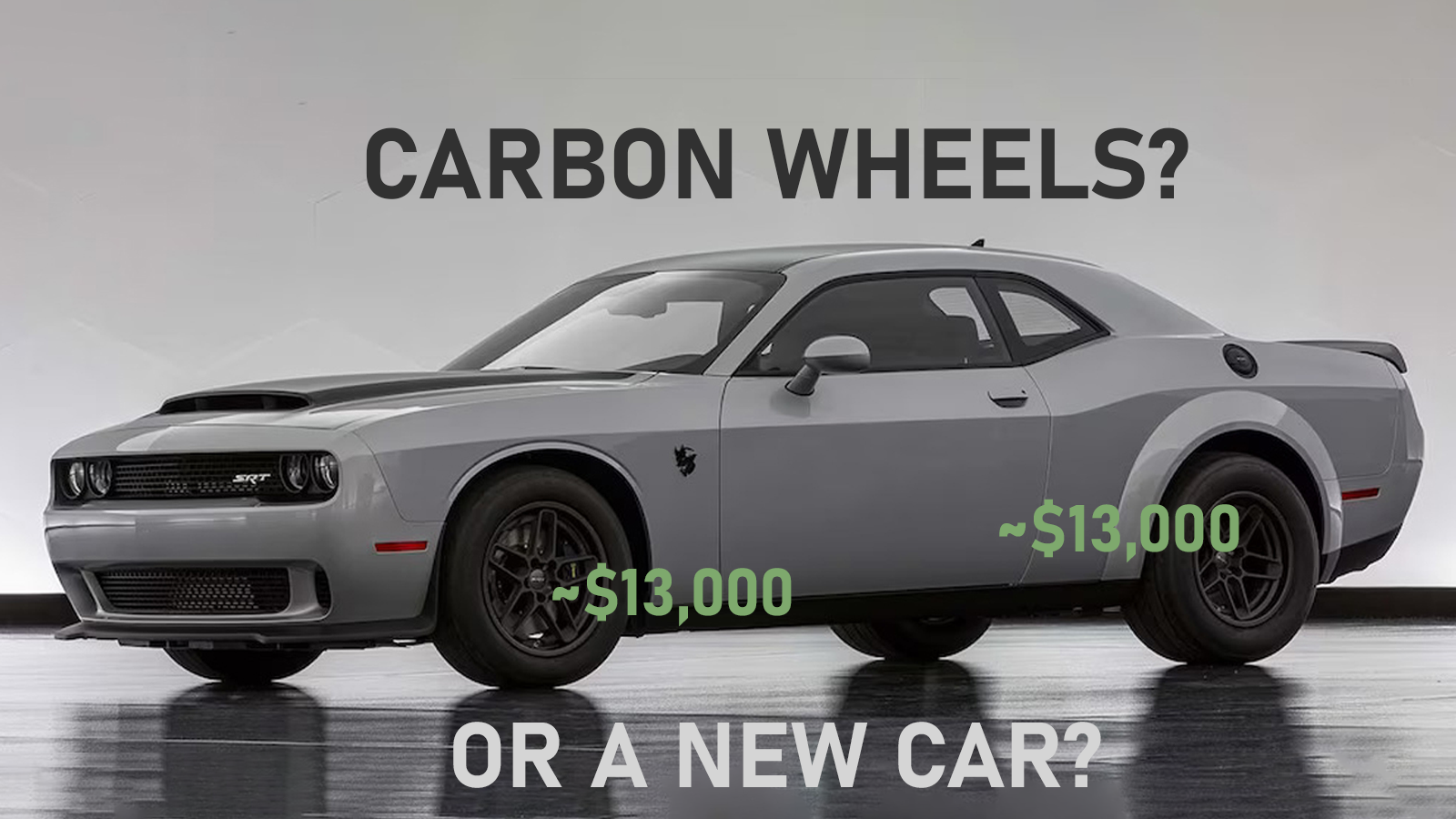 A Set of Dodge Demon Factory Carbon Fiber Wheels Costs As Much as a New ...