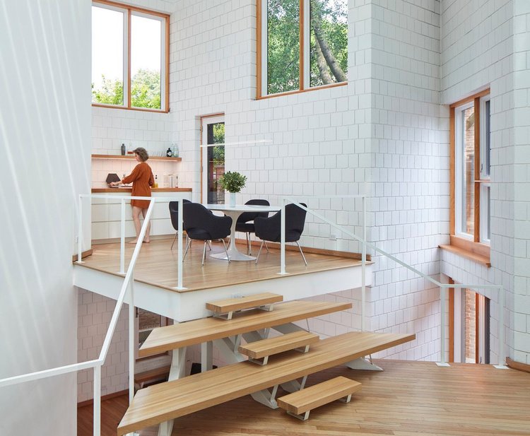 Deceptively Simple-Looking Home Conceals Complex Multi-Level Interiors ...