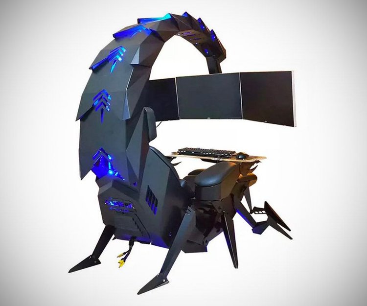Zero-Gravity Gaming Chair Nestles You Into a Giant Scorpion | Designs ...