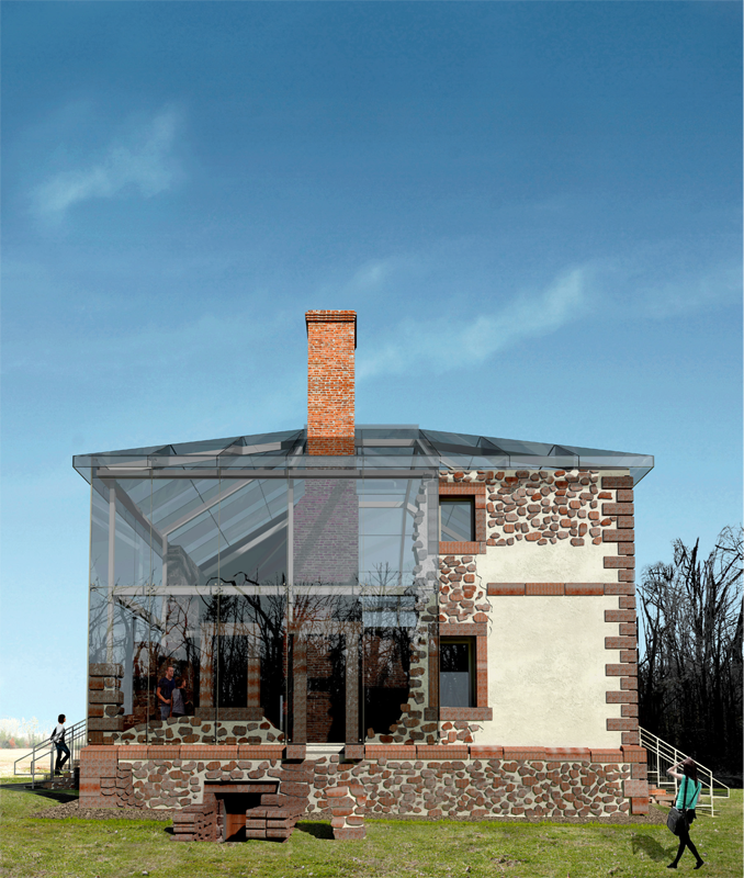 Glass House Project: Ruins Preserved With Transparent Addition ...