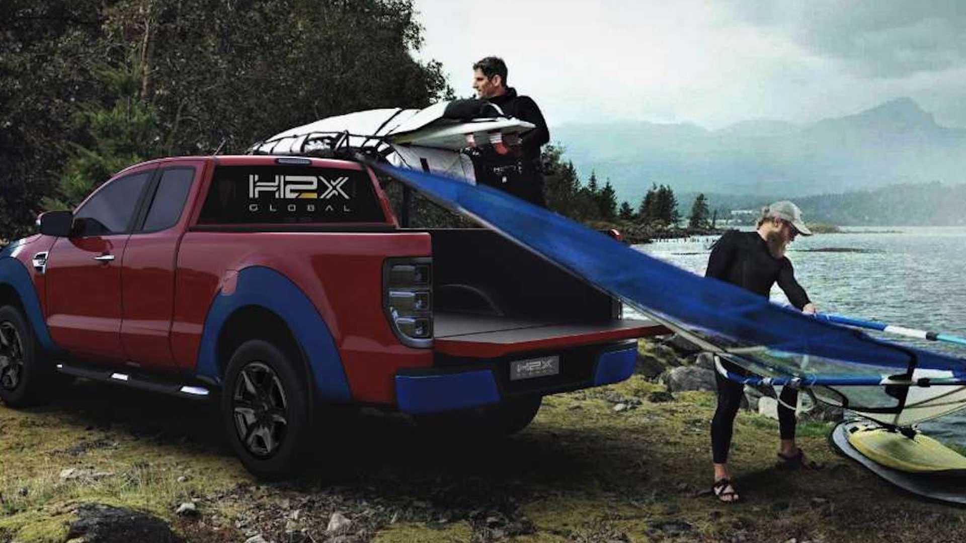 H2X Reveals Hydrogen Fuel Cell-Powered Ford Ranger | Ford-trucks