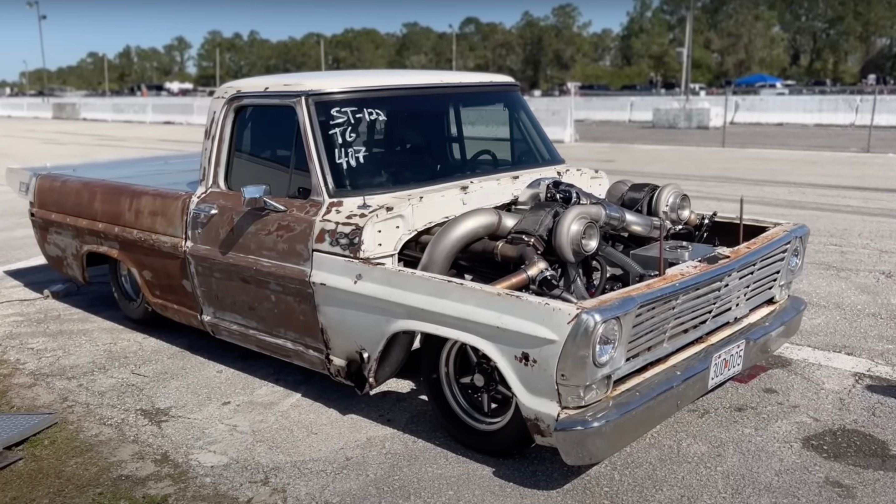 Twin Turbocharged 1971 Ford F-100 Looks Rough, Goes Like Hell | Ford-trucks