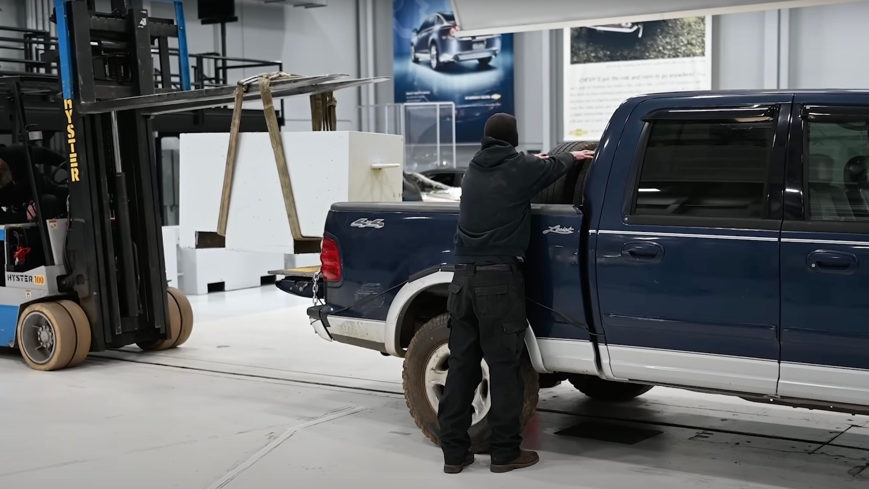 Poor Ford F-150 Crushed Helping IIHS Test Heavy EVs | Ford-trucks