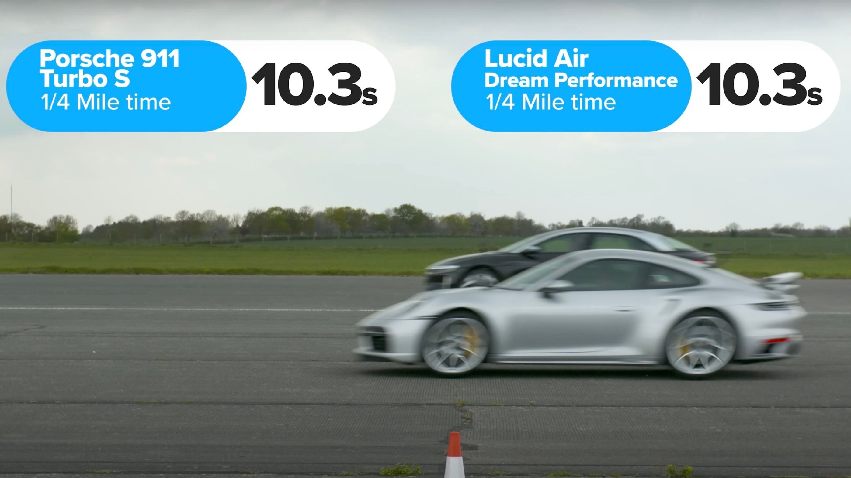 Porsche 911 Turbo S Takes On 1,100HP Lucid Air In Drag Race | Rennlist