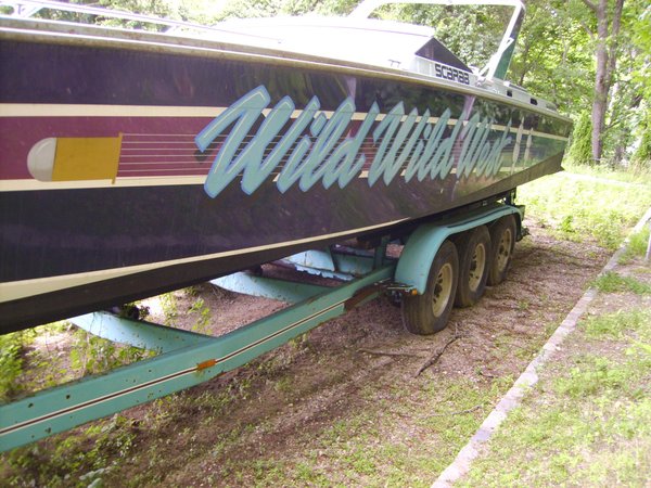 1986 Wellcraft Miami Vice Scarab with tri axle trailer for Sale in ...