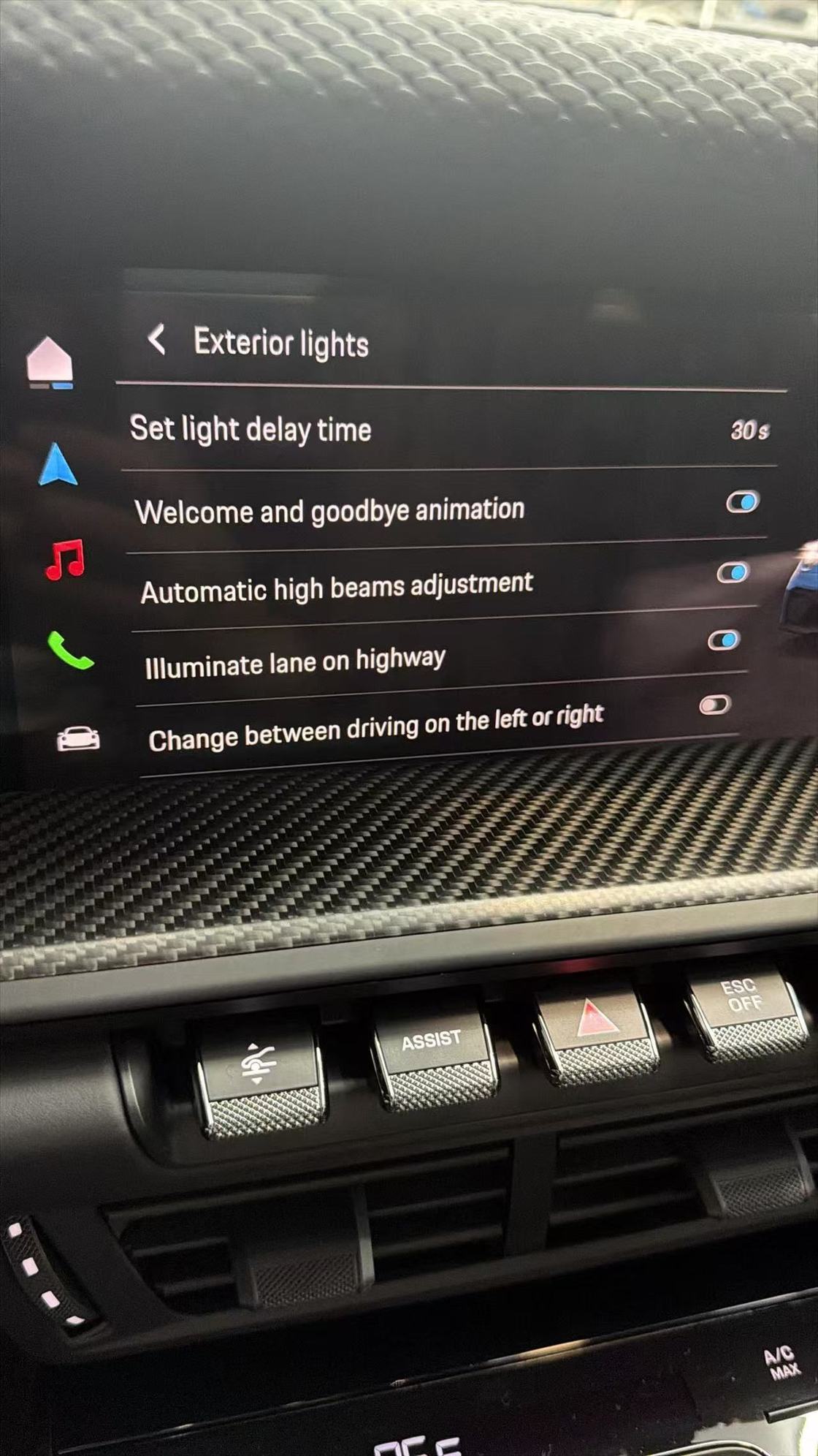 Porsche Matrix LED / HD Matrix / Highway Lane Illumination activation ...