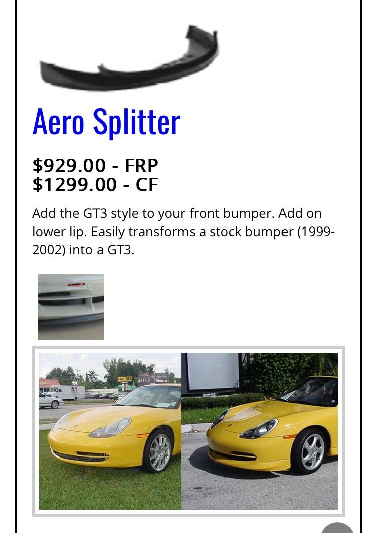 Getty design aero splitter - Rennlist - Porsche Discussion Forums