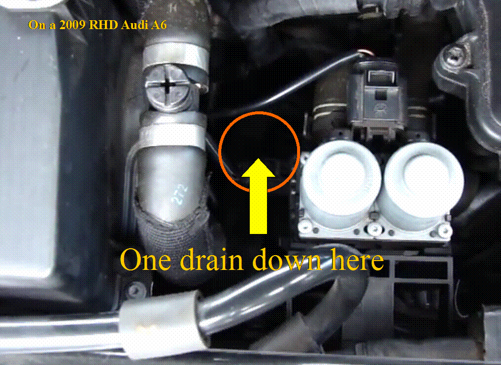 Two A/C Condensate drains? - AudiWorld Forums