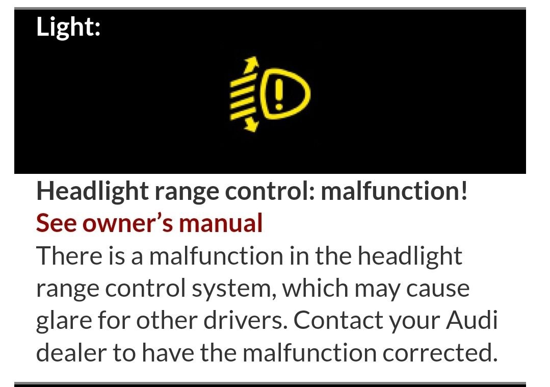 CR: Headlight sensor - AudiWorld Forums