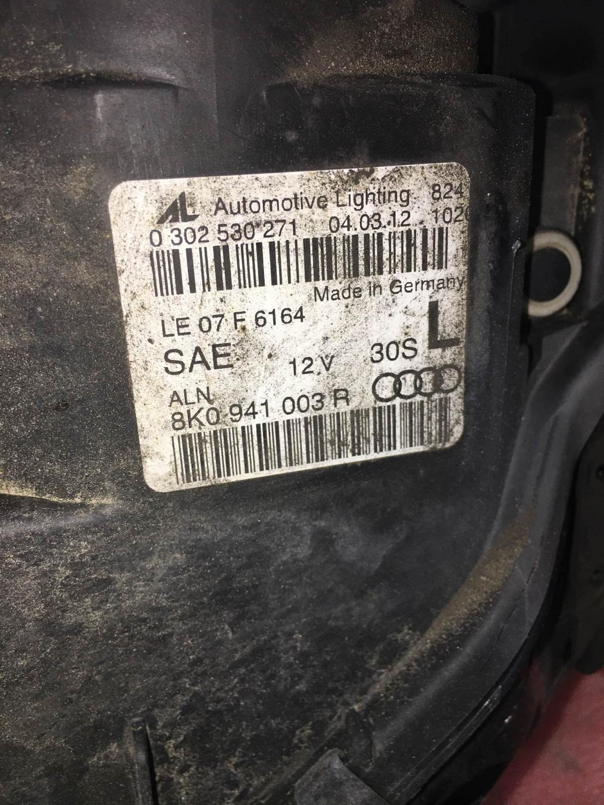 2012 Audi A4 Headlamp 8K0-941-029-BE and 8K0-941-029-BF - AudiWorld Forums