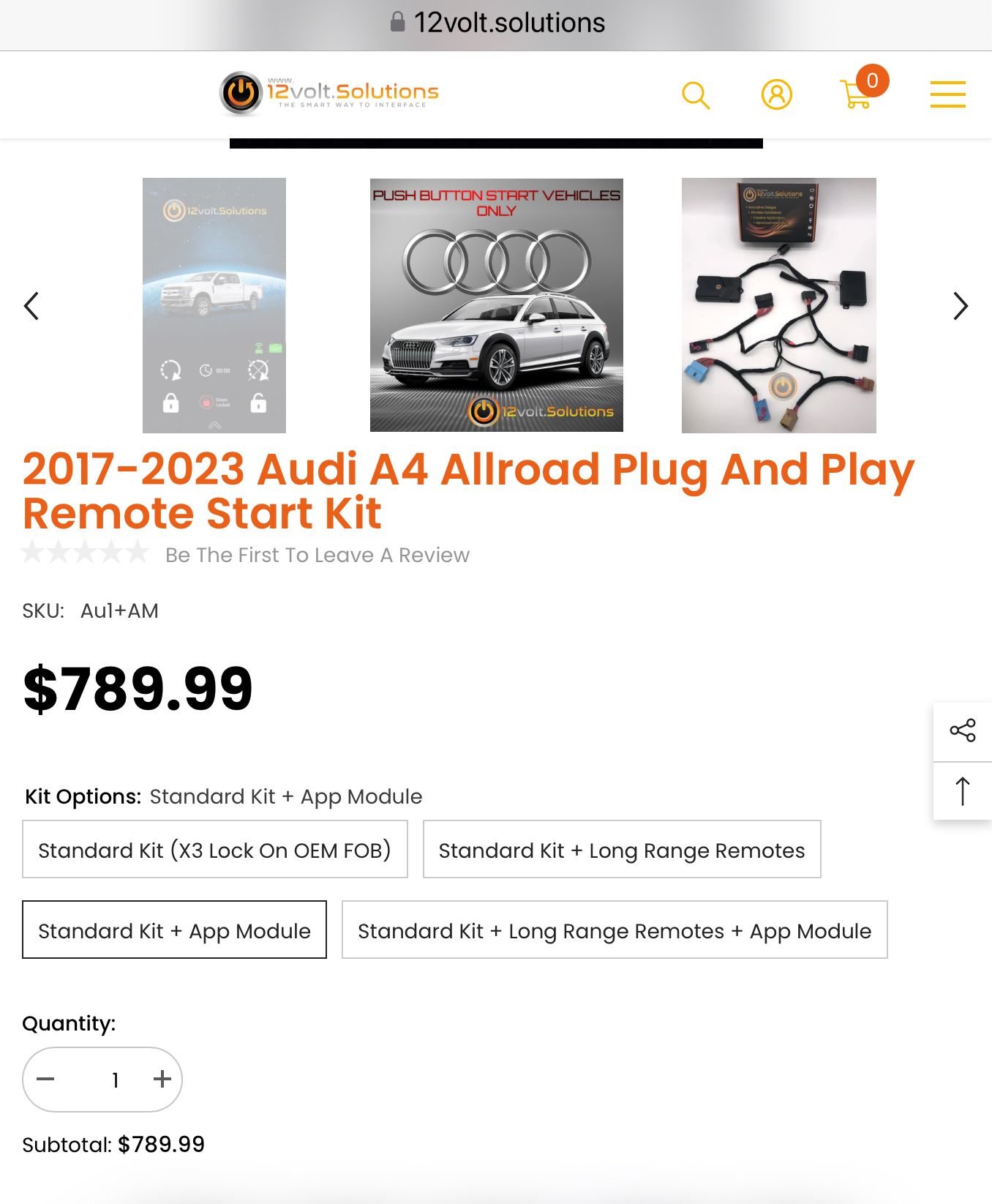 12 volt solutions remote start including remote app - AudiWorld Forums