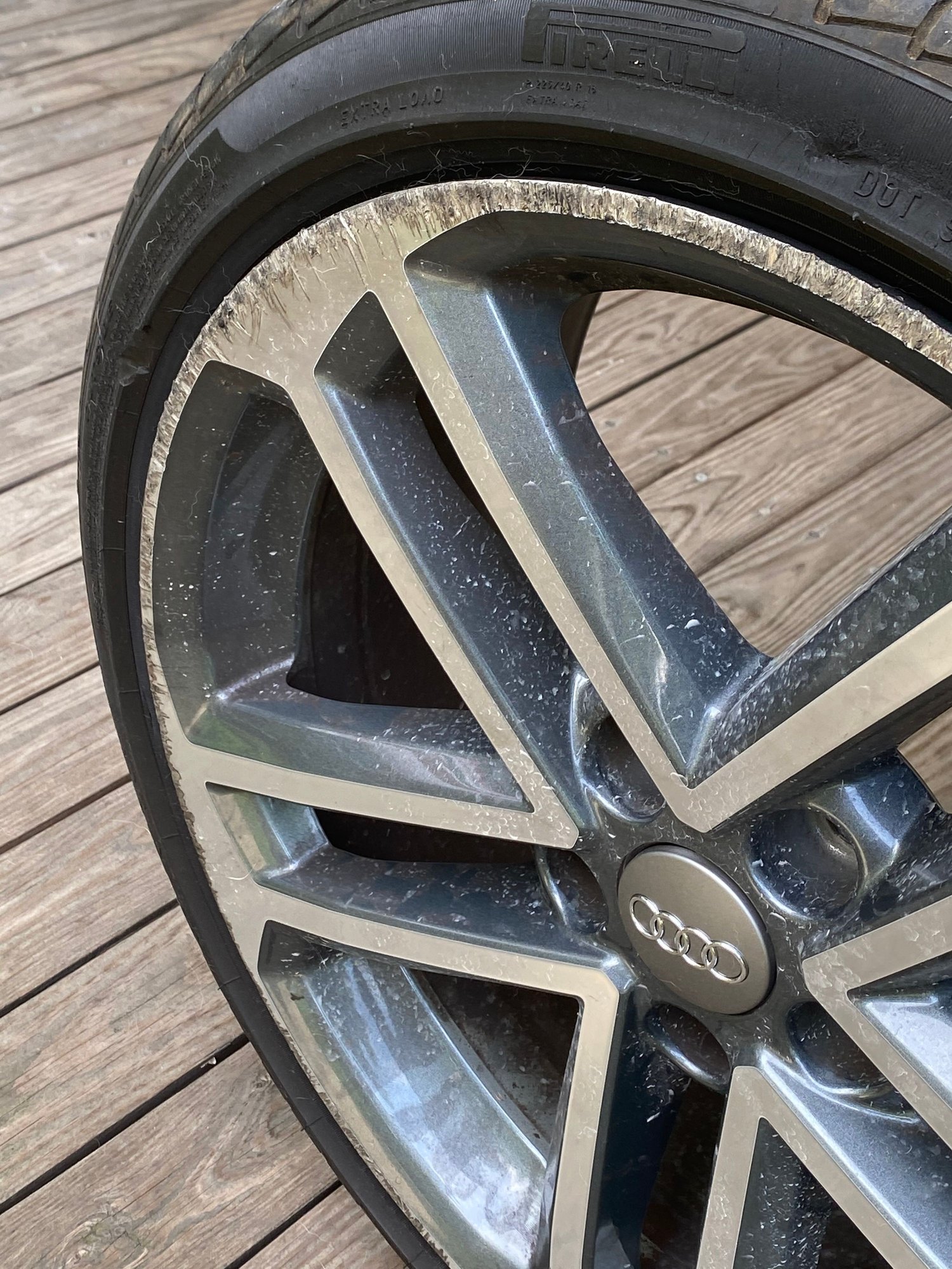 2017-2019 Audi A3 OEM 18 Five Spoke Wheel + 225/40R18 Pirelli P7 Tire ...