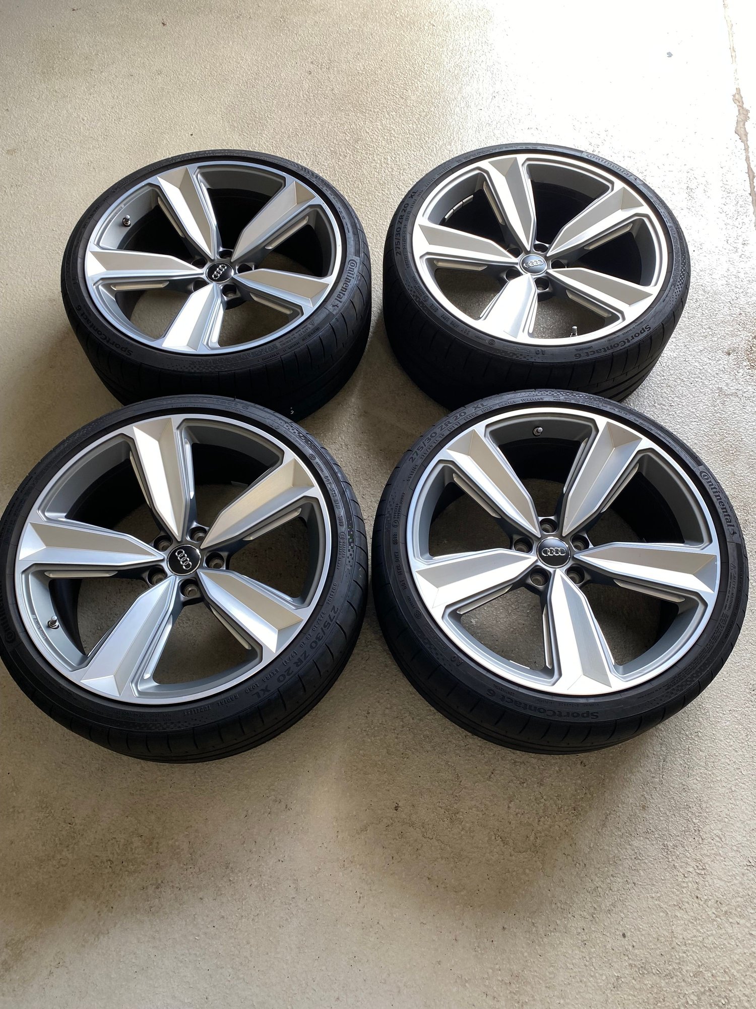 GENUINE AUDI RS5 20x9 20" ET22 OEM WHEELS & USED TIRES SET OF 4 ...