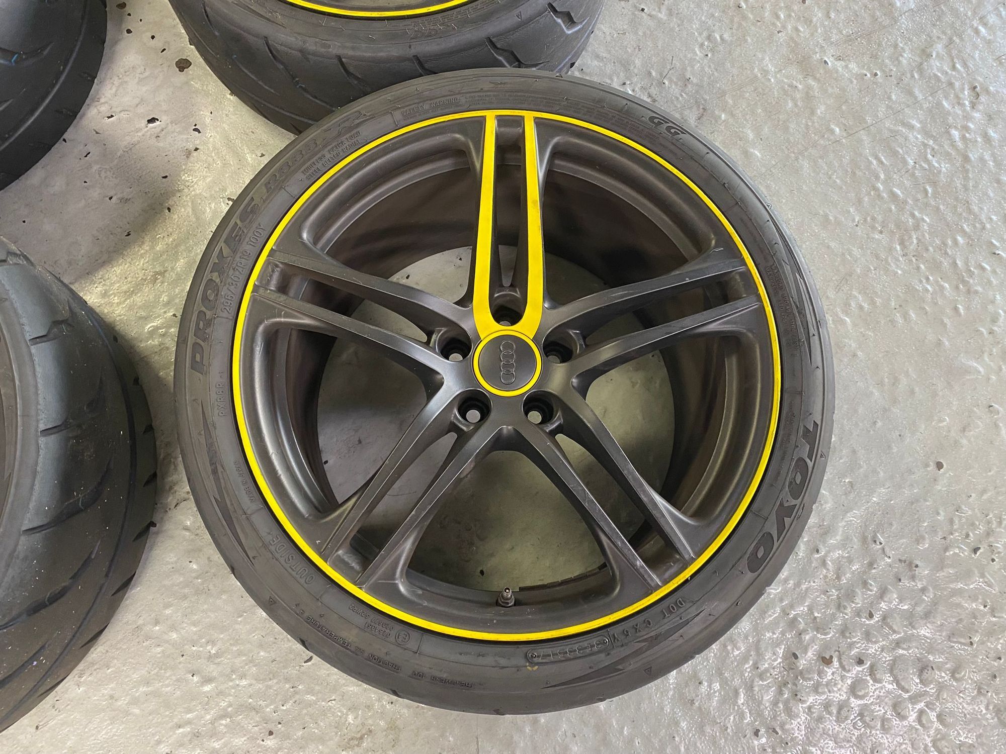 OEM R8 wheels with Toyo R888 tires - AudiWorld Forums