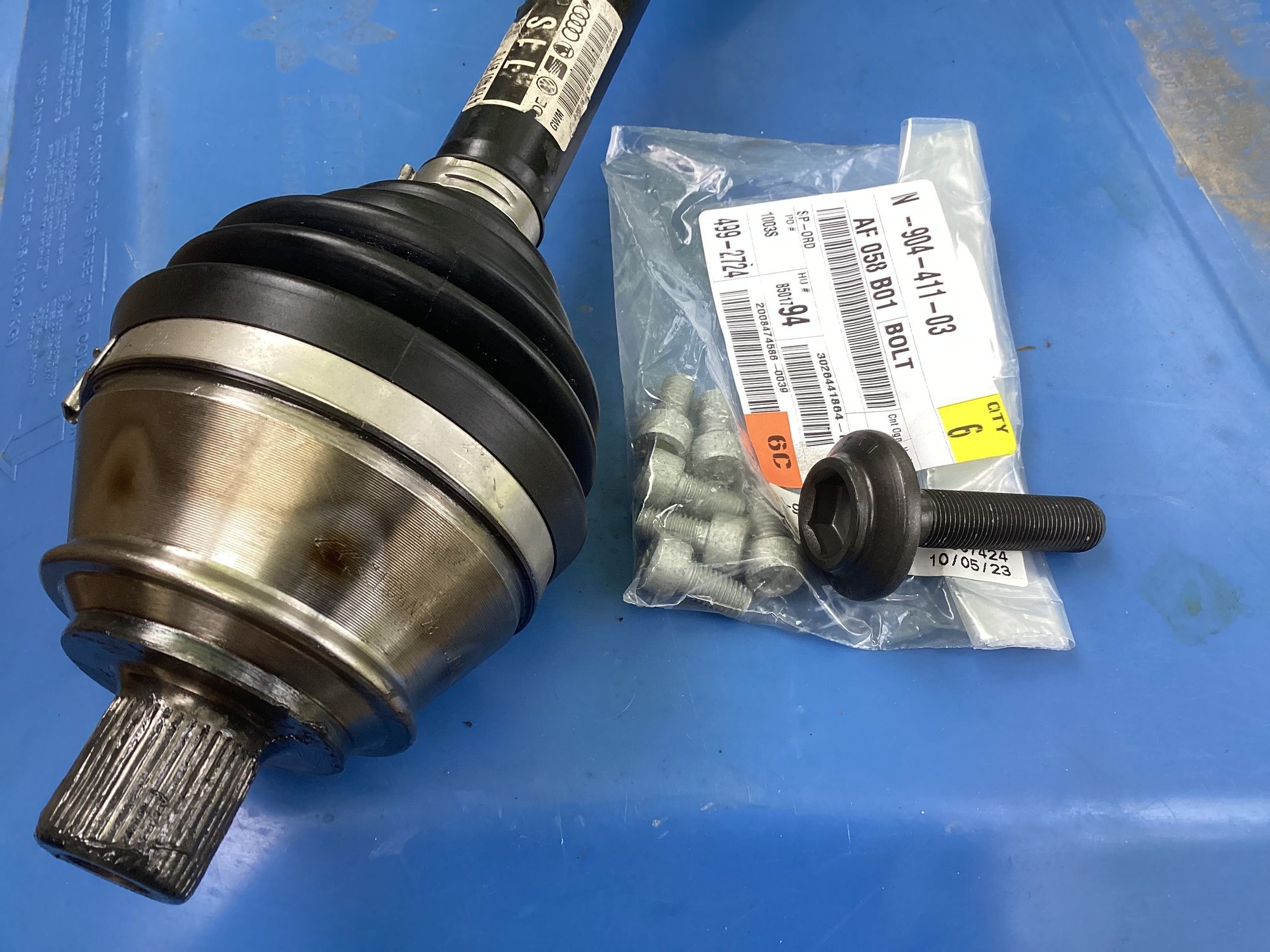 CV joint axles- Is there resale value? - AudiWorld Forums