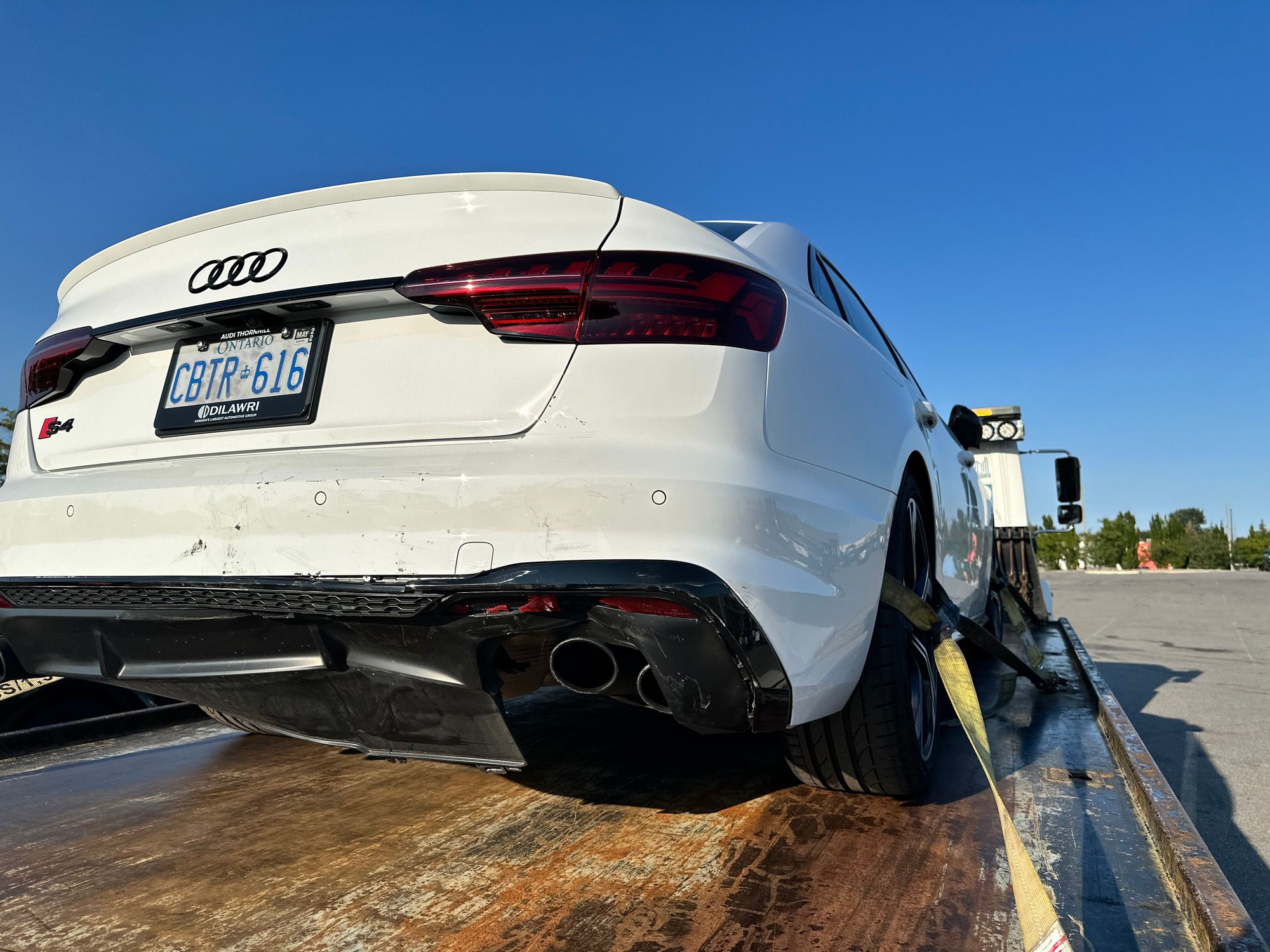 S4 rear ended tonight. - AudiWorld Forums