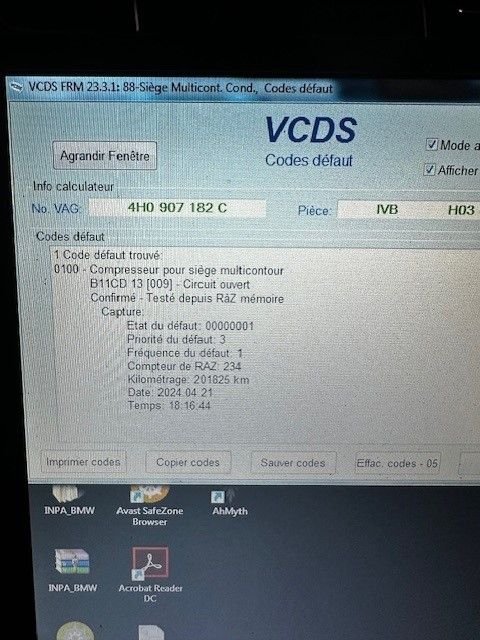 driver massage wont start - AudiWorld Forums