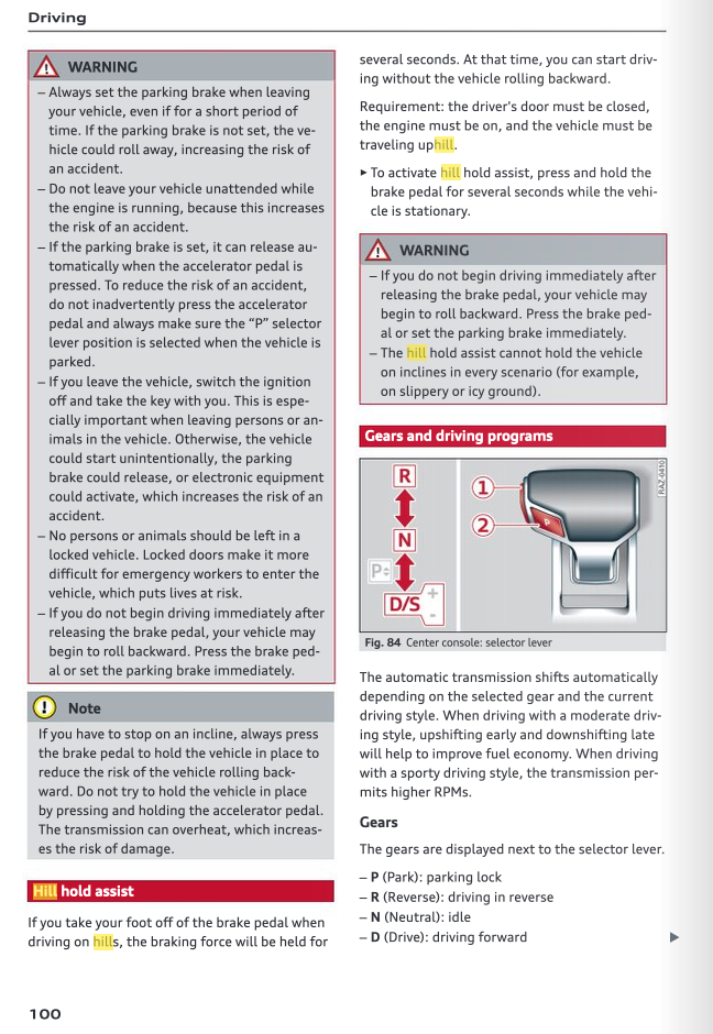 Auto Hold - AudiWorld Forums