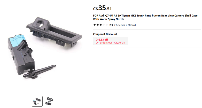 Rear view camera washer? | Club Touareg Forum