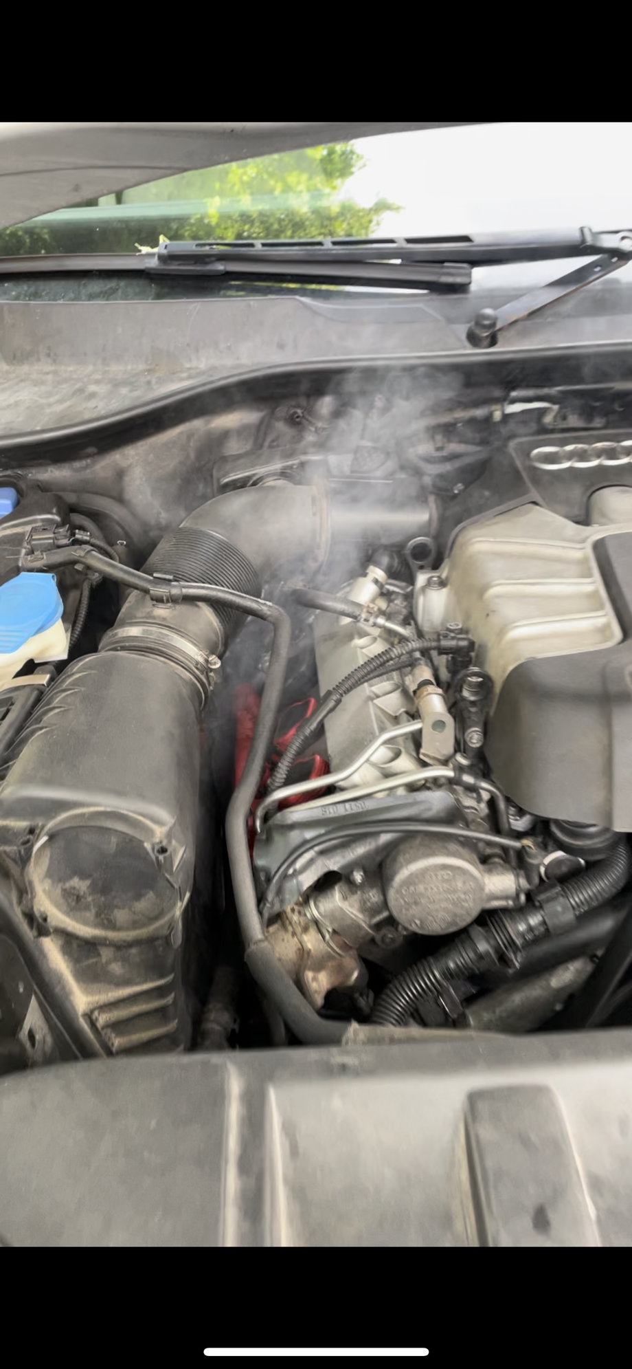 Engine smoking ONLY during first start of day for 30 seconds ...