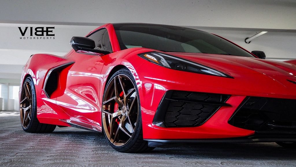 Avery Carmine Red Lowered C8 on 20/21" Brushed Antique Bronze Forged ...