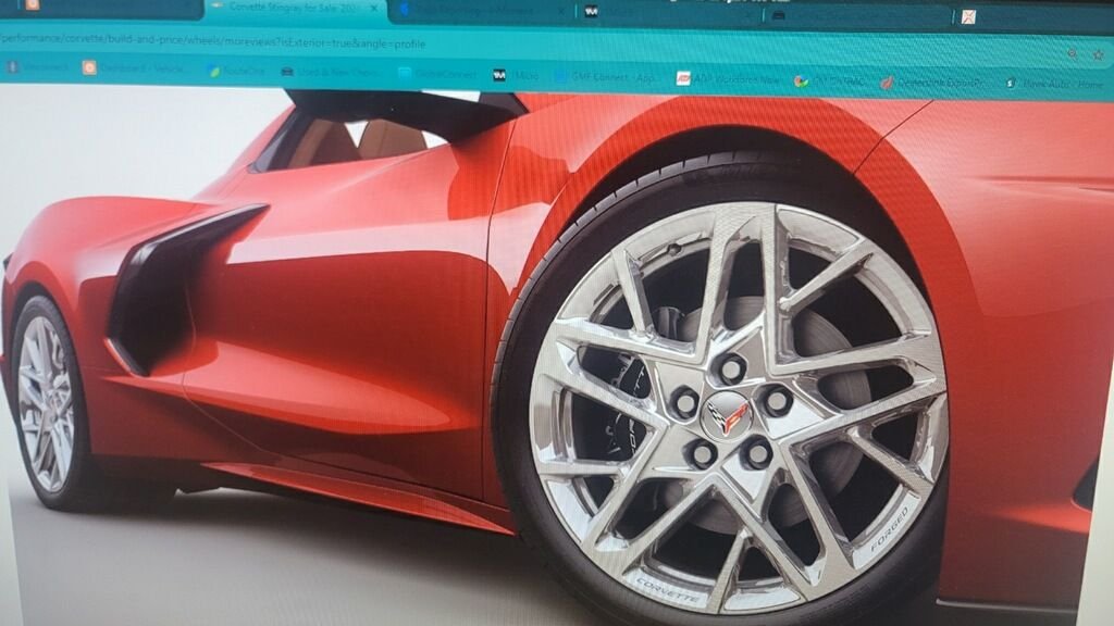 Clarification. 2024 wheels ordered - C8 sitting at dealership ...