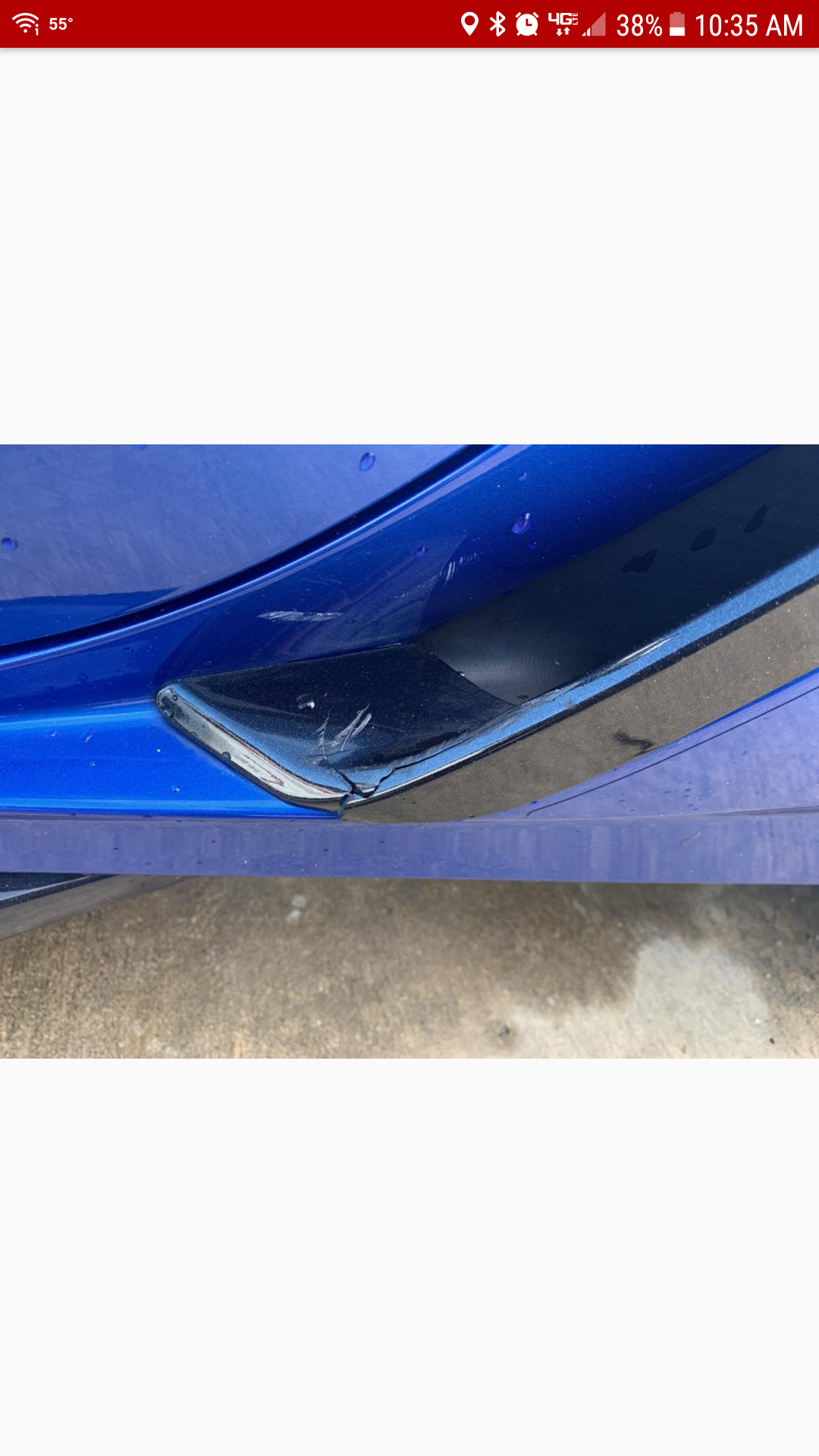 Damaged lower side air intake - CorvetteForum - Chevrolet Corvette ...