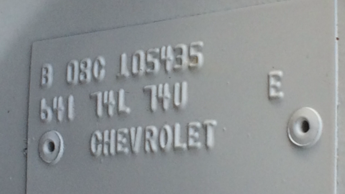 1981 Decoder Rings (trim tag) - CorvetteForum - Chevrolet Corvette ...