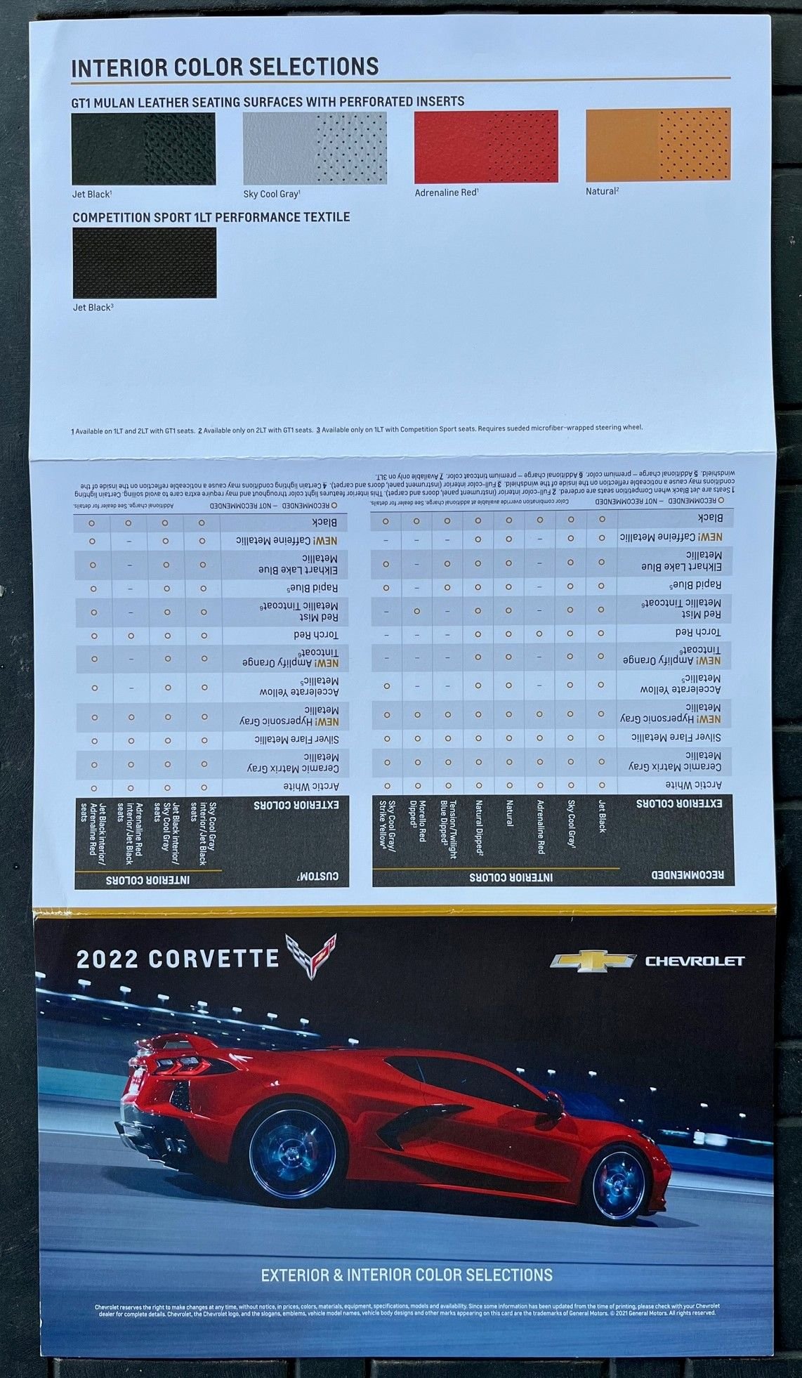 MY 22 Owners - Anybody Want A Color Selections Brochure ...