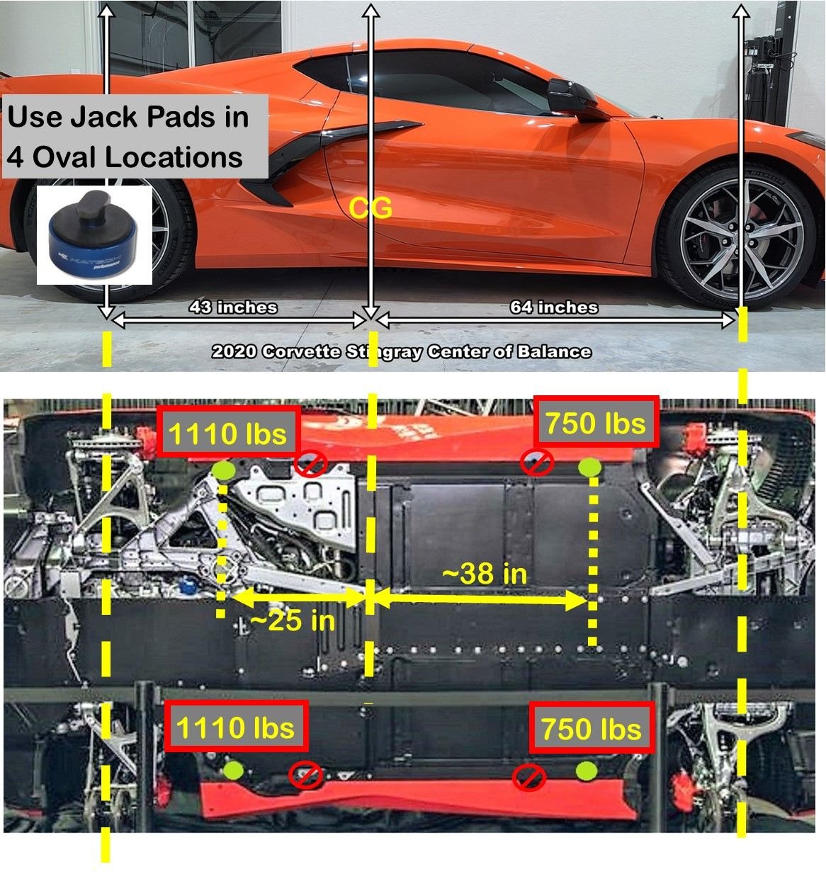 C8 Lift Points - CorvetteForum - Chevrolet Corvette Forum Discussion