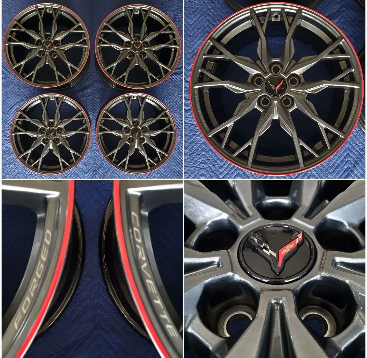 FS (For Sale) OEM Forged Midnight Gray Red Stripe 70th Anniversary ...