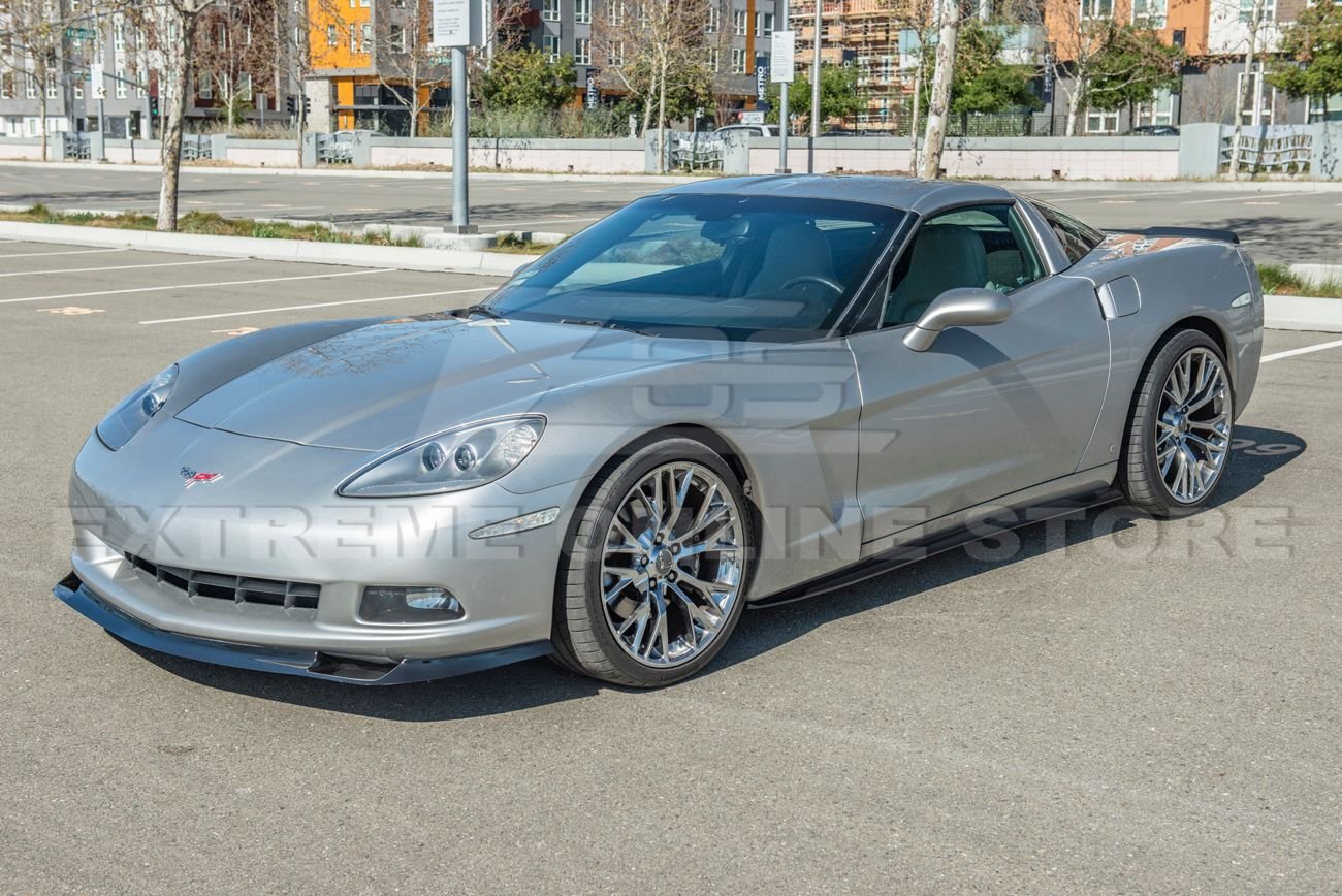 Corvette C6 Base Primer Black Front Splitter Lip | ZR1 Conversion ...