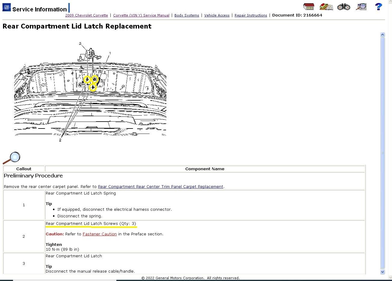 Rear hatch key - CorvetteForum - Chevrolet Corvette Forum Discussion