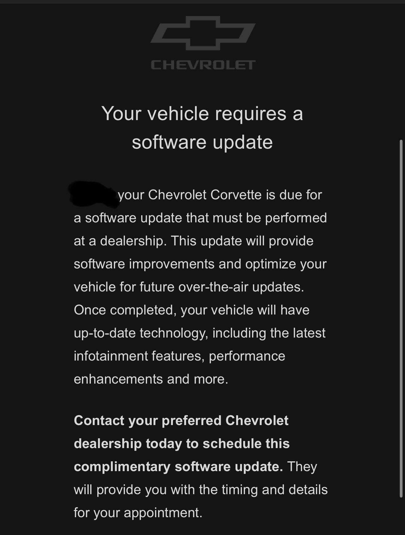 Just got email from Chevy - Page 2 - CorvetteForum - Chevrolet Corvette ...