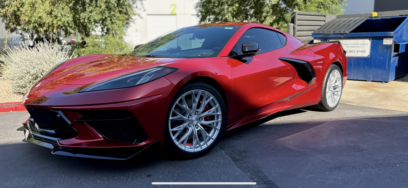 19" front/20" rear 20-spoke bright machined-face forged aluminum wheels ...