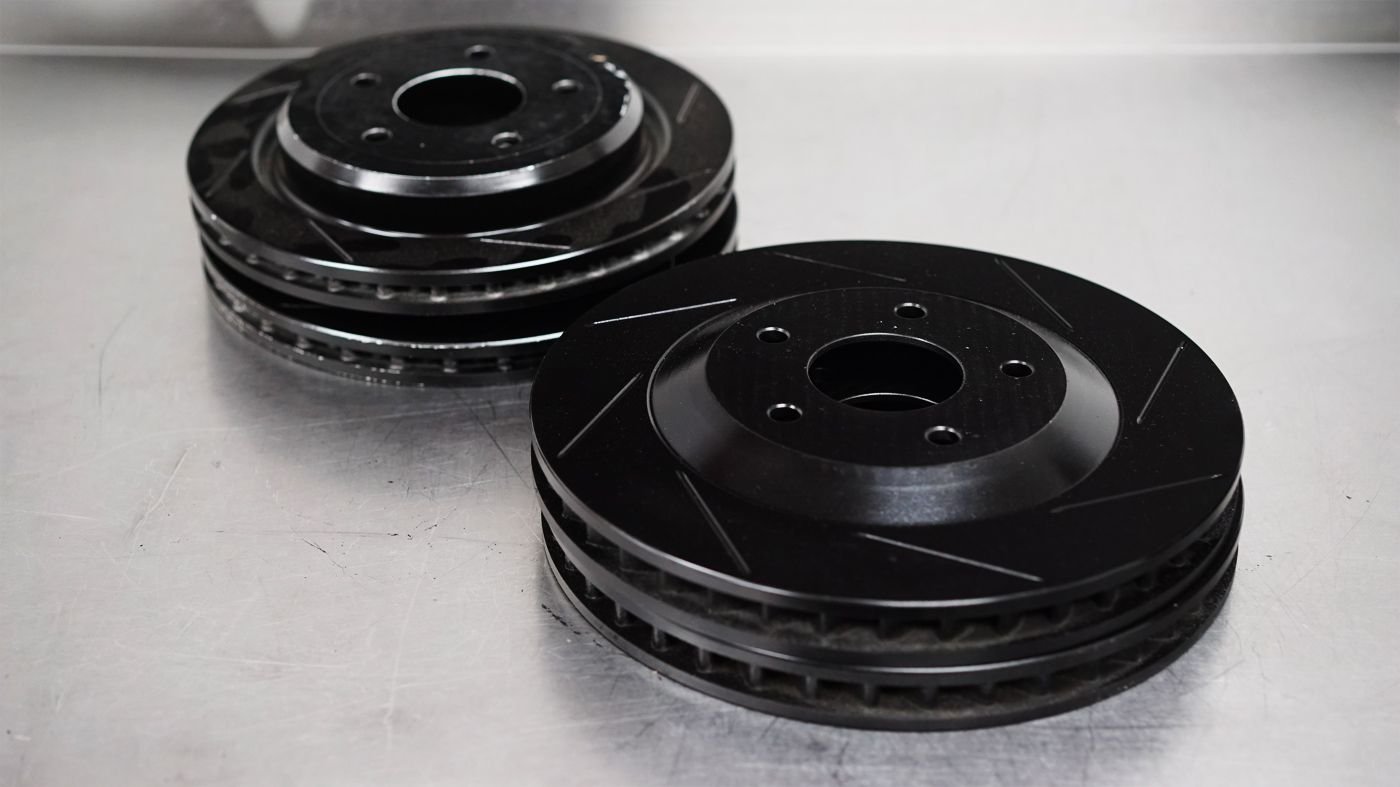 FS (For Sale) R1 Concepts Black Slotted Rotors (Brand New ...