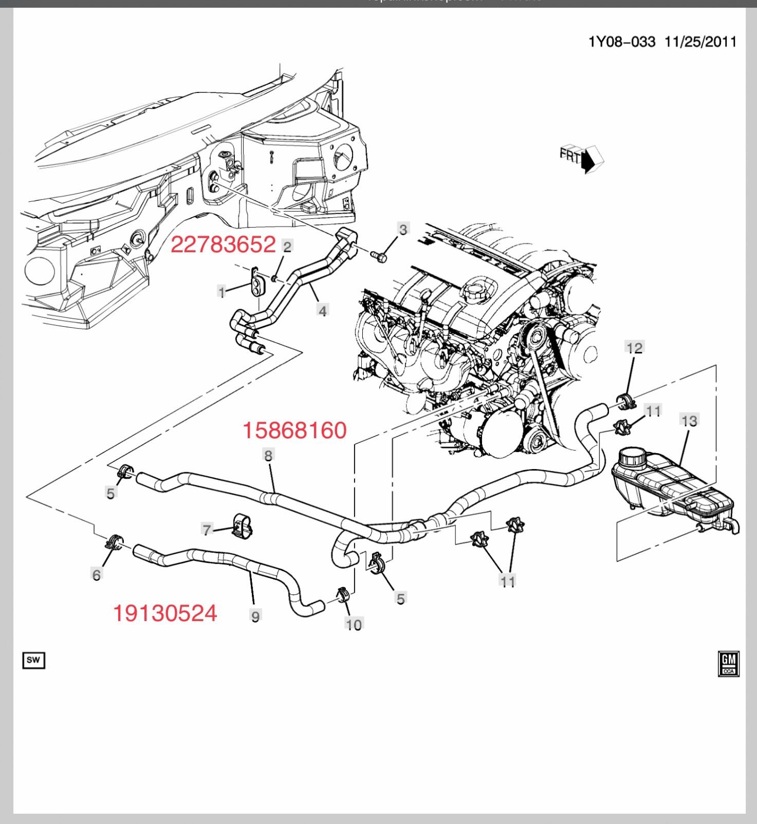 ZR1 / LS9 Heater Hose - CorvetteForum - Chevrolet Corvette Forum Discussion