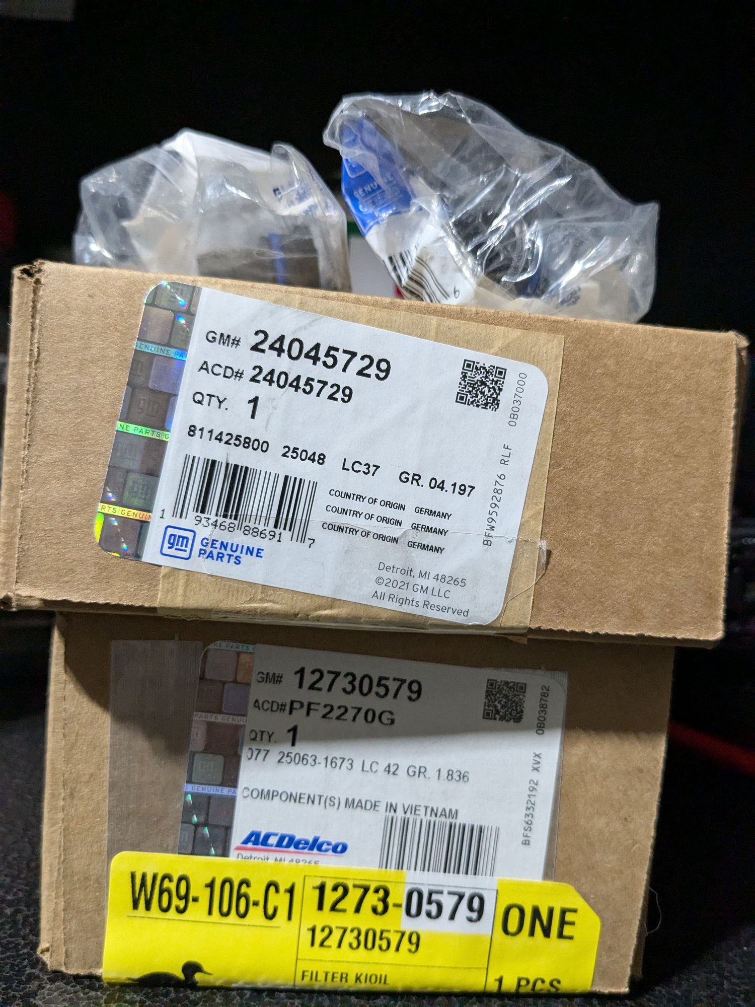 FS (For Sale) C8 Z06 Oil and DCT filter, Drain plugs - CorvetteForum ...