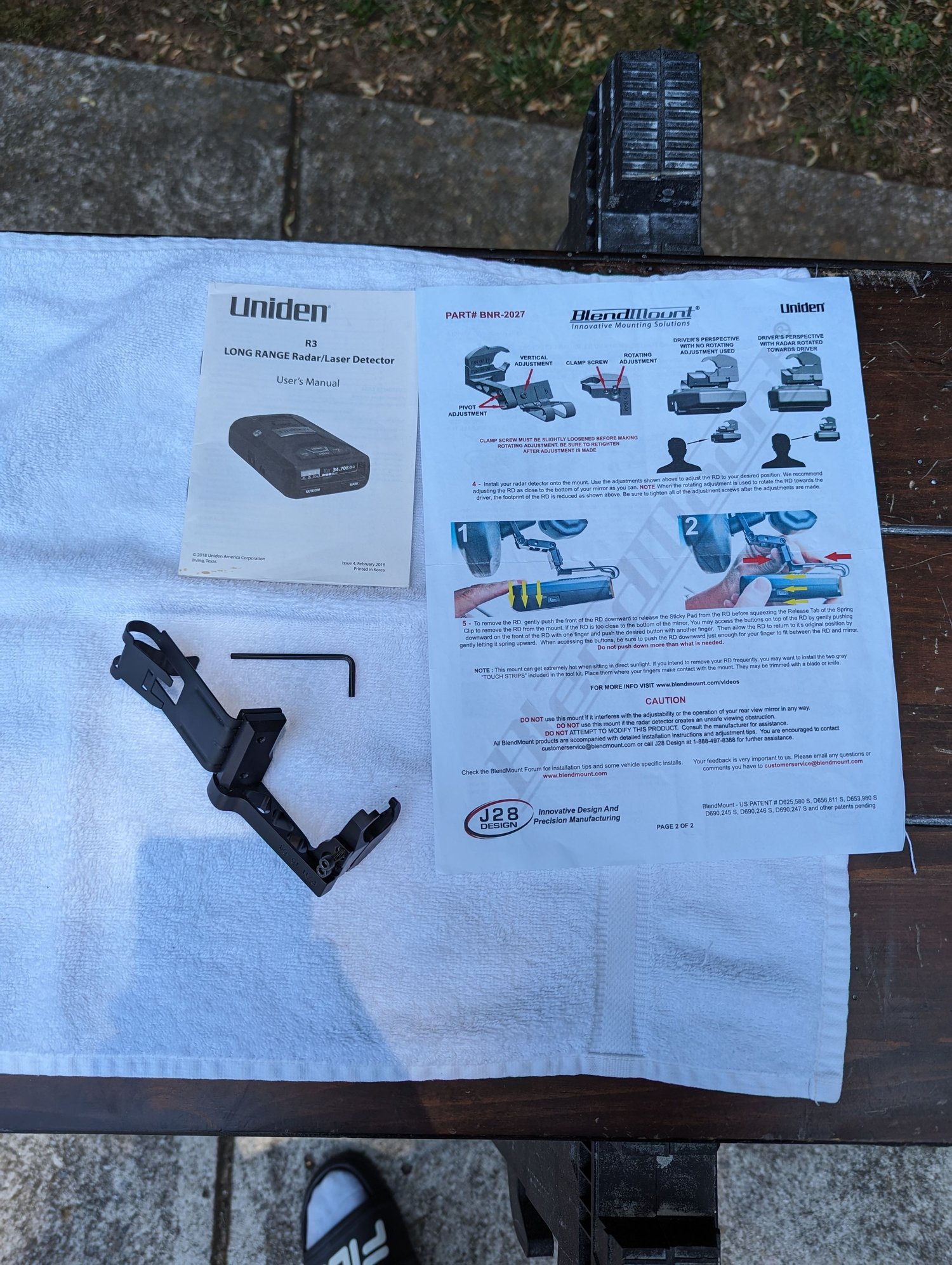 FS (For Sale) SOLD - Aluminum Radar Detector Mount for Uniden R1/R3 ...