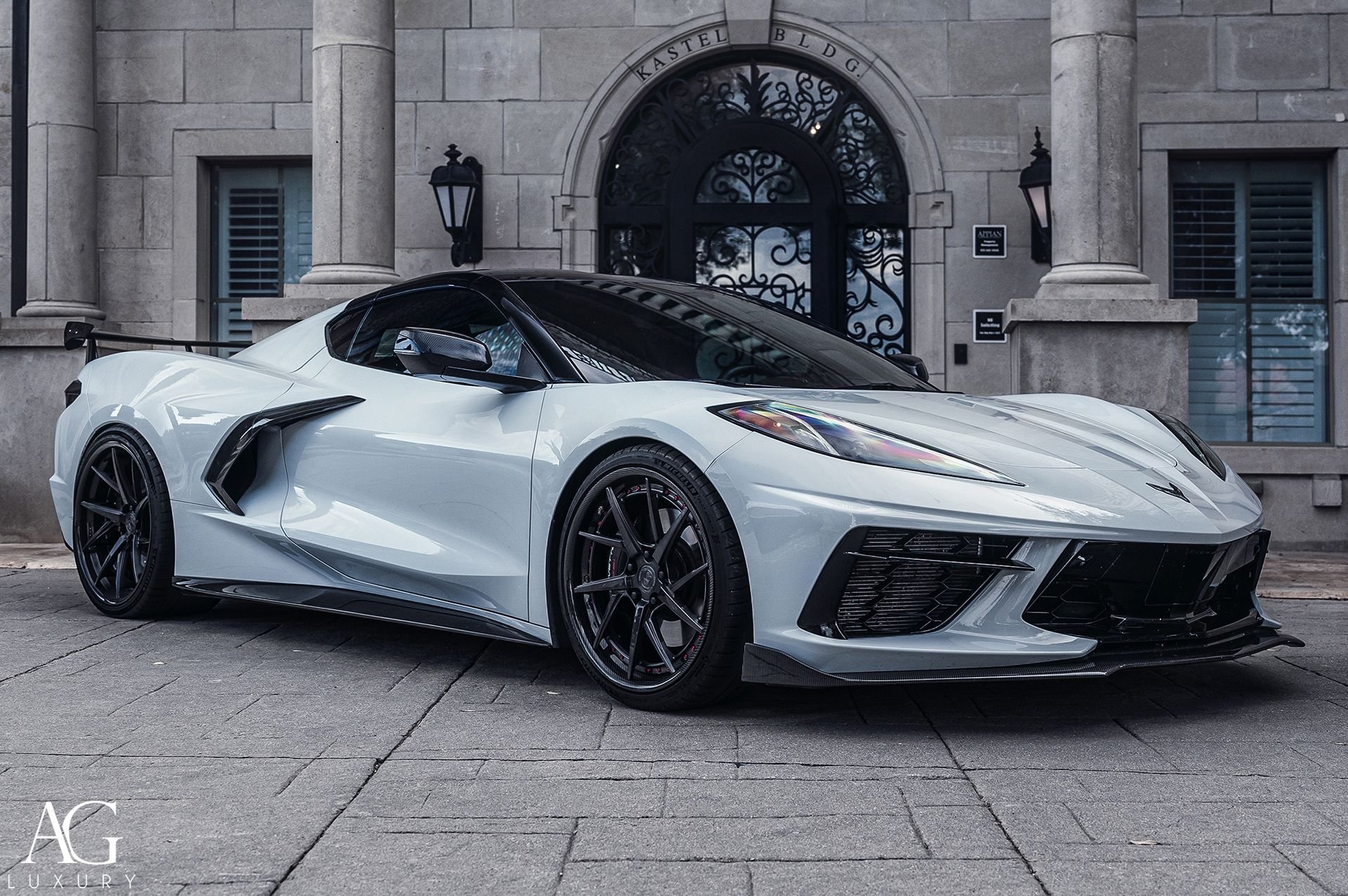 C8 with AGLuxury AGL52 Black Chrome/ Carbon Fiber / Candy Red hardware ...