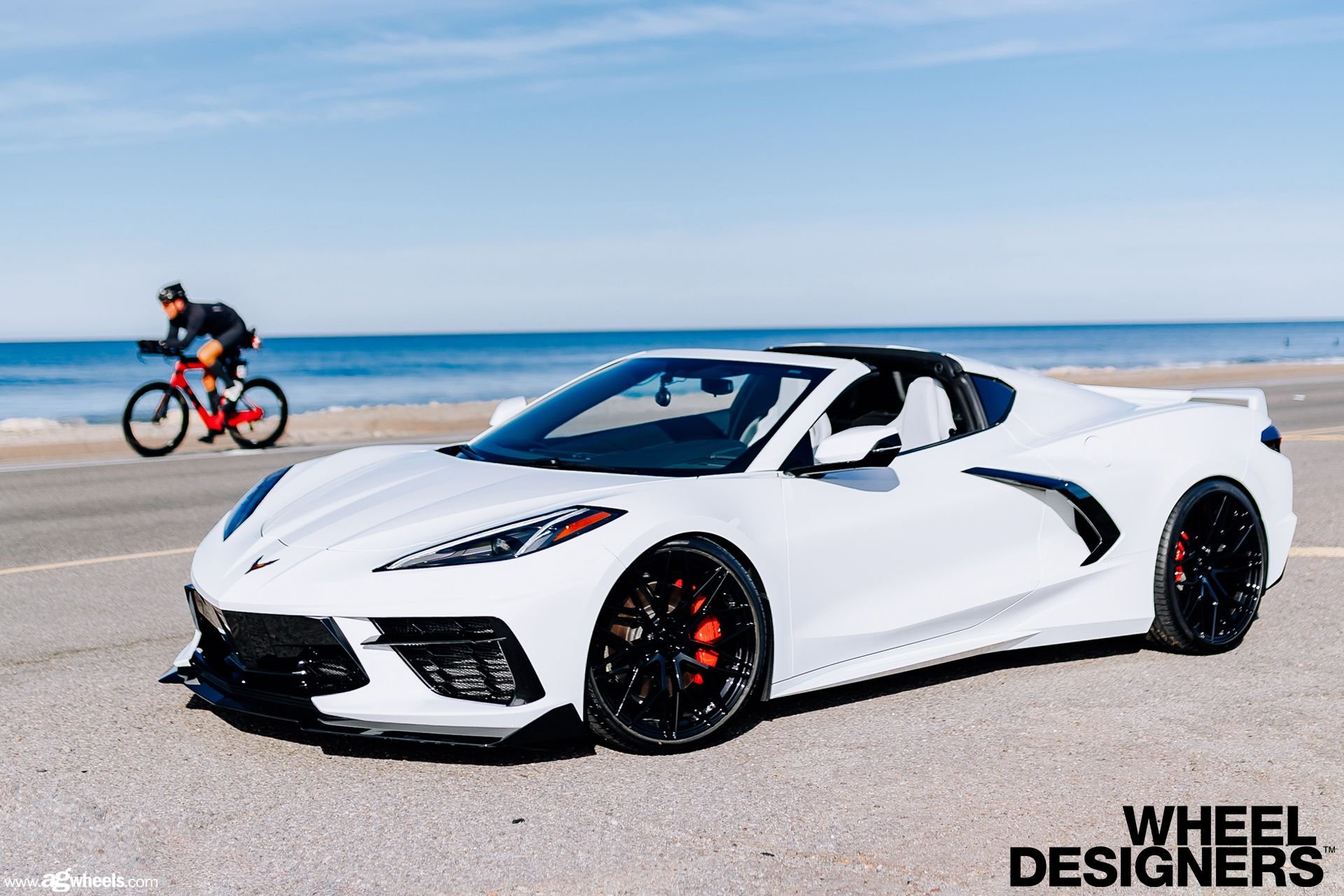Photoshoot - Corvette C8 on Avant Garde M520R Gloss Black 20x9 21x12 ...