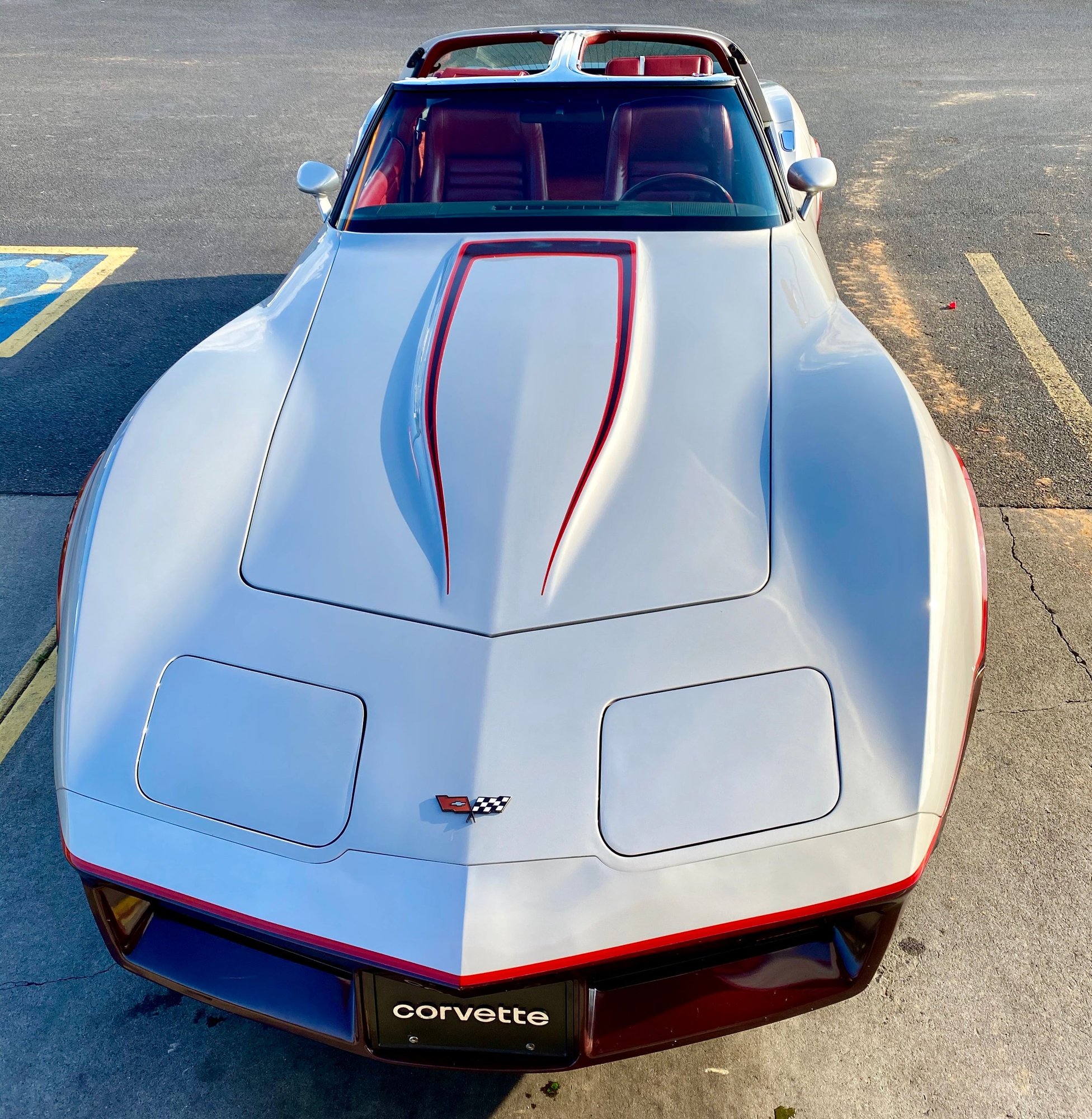 SOLD : 1982 two-tone,silver/claret orig paint,49k miles - CorvetteForum ...