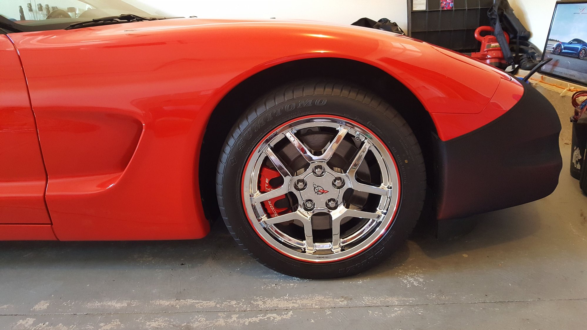 Vote - Red Stripe on Chrome Rim - CorvetteForum - Chevrolet Corvette ...