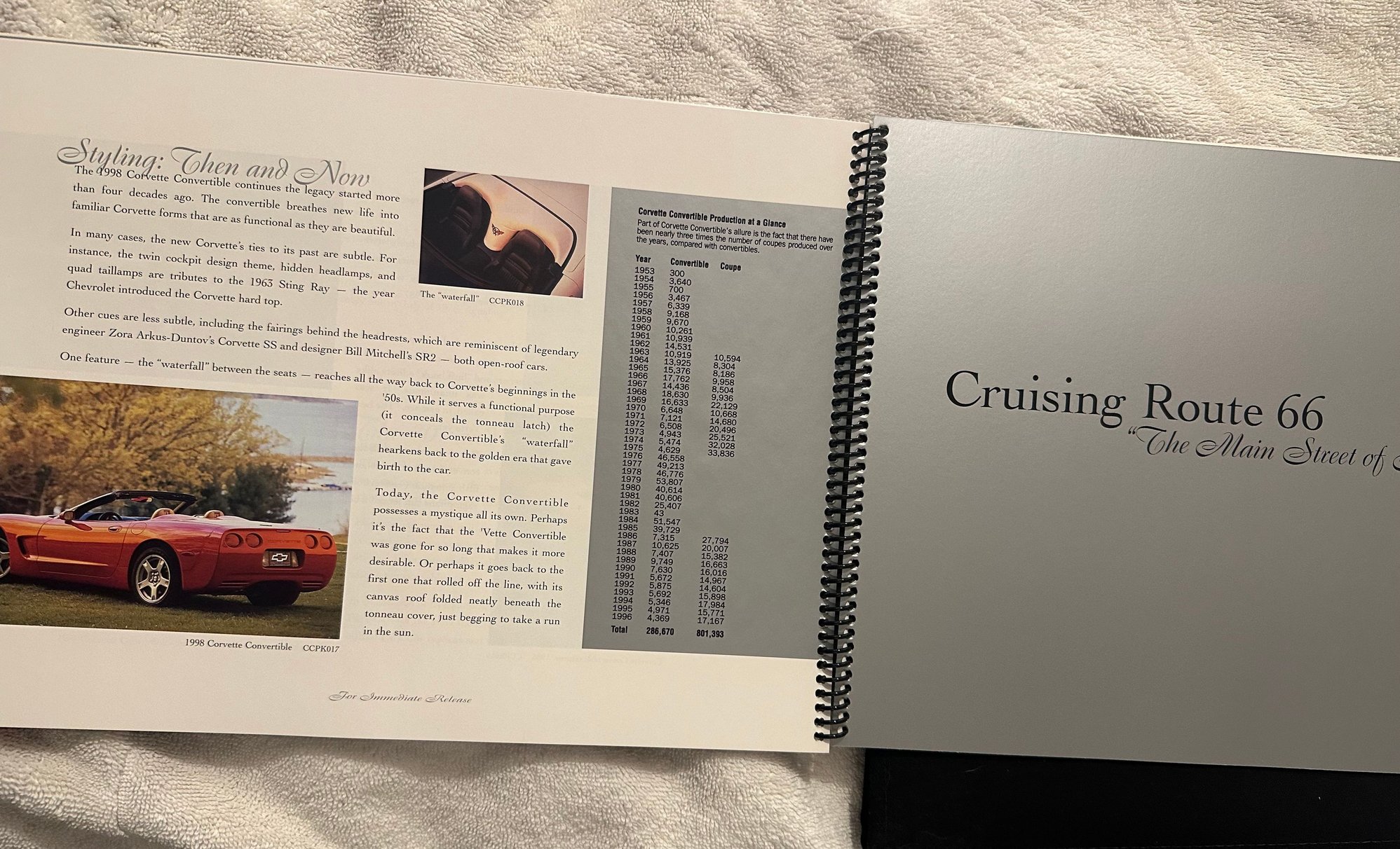 1998 Convertible Press Kit Book - CorvetteForum - Chevrolet Corvette ...