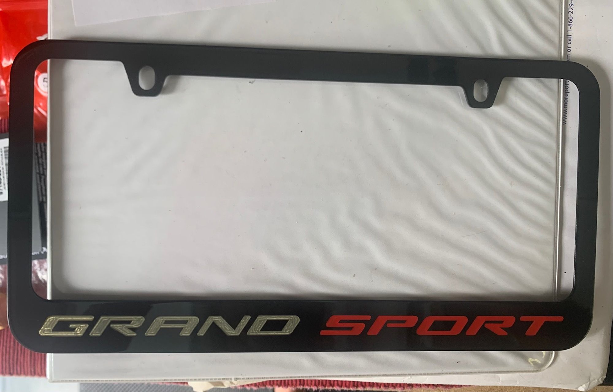 FS (For Sale) Grand Sport License Frame - CorvetteForum - Chevrolet ...