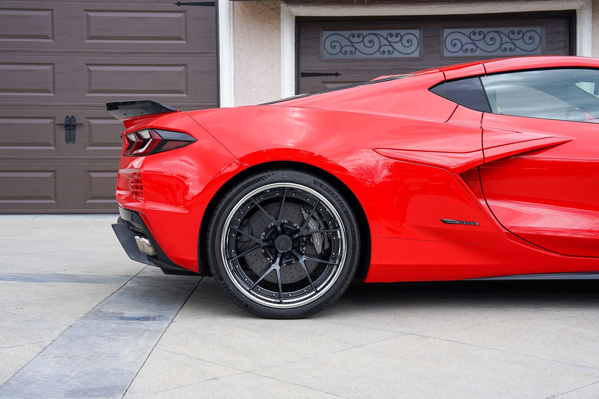 Torch Red Corvette ERAY on Forgedlite RS5 3pc Forged Photoshoot - Wheel ...