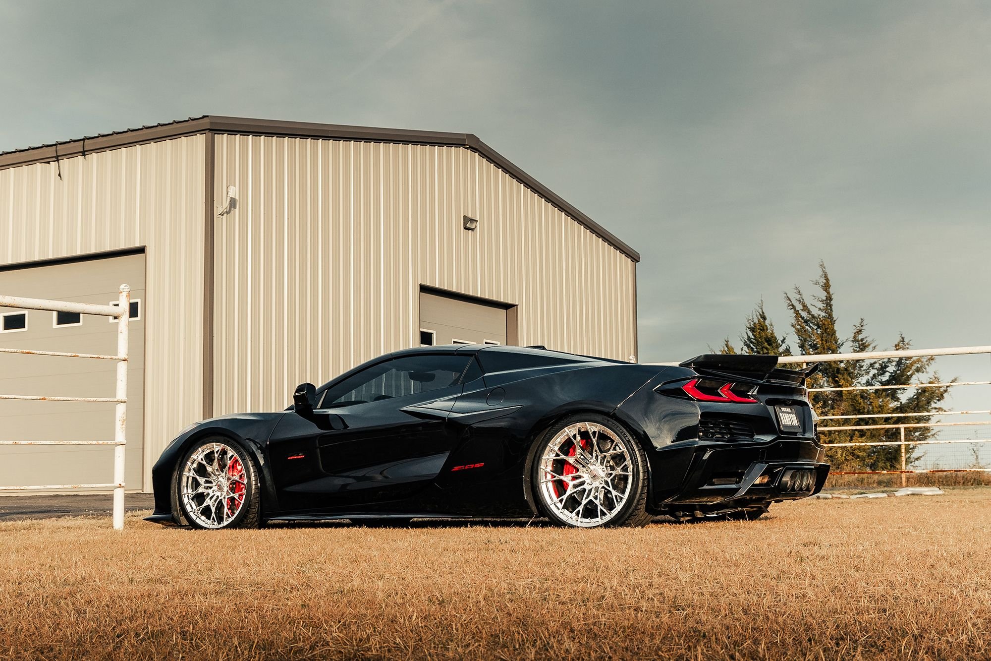 Lowered Twin Turbo Corvette C8 Z06 - CR1 Forged Wheels Photoshoot ...
